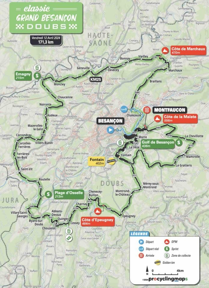 Classic Grand Besançon Doubs 2024 : Parcours détaillé