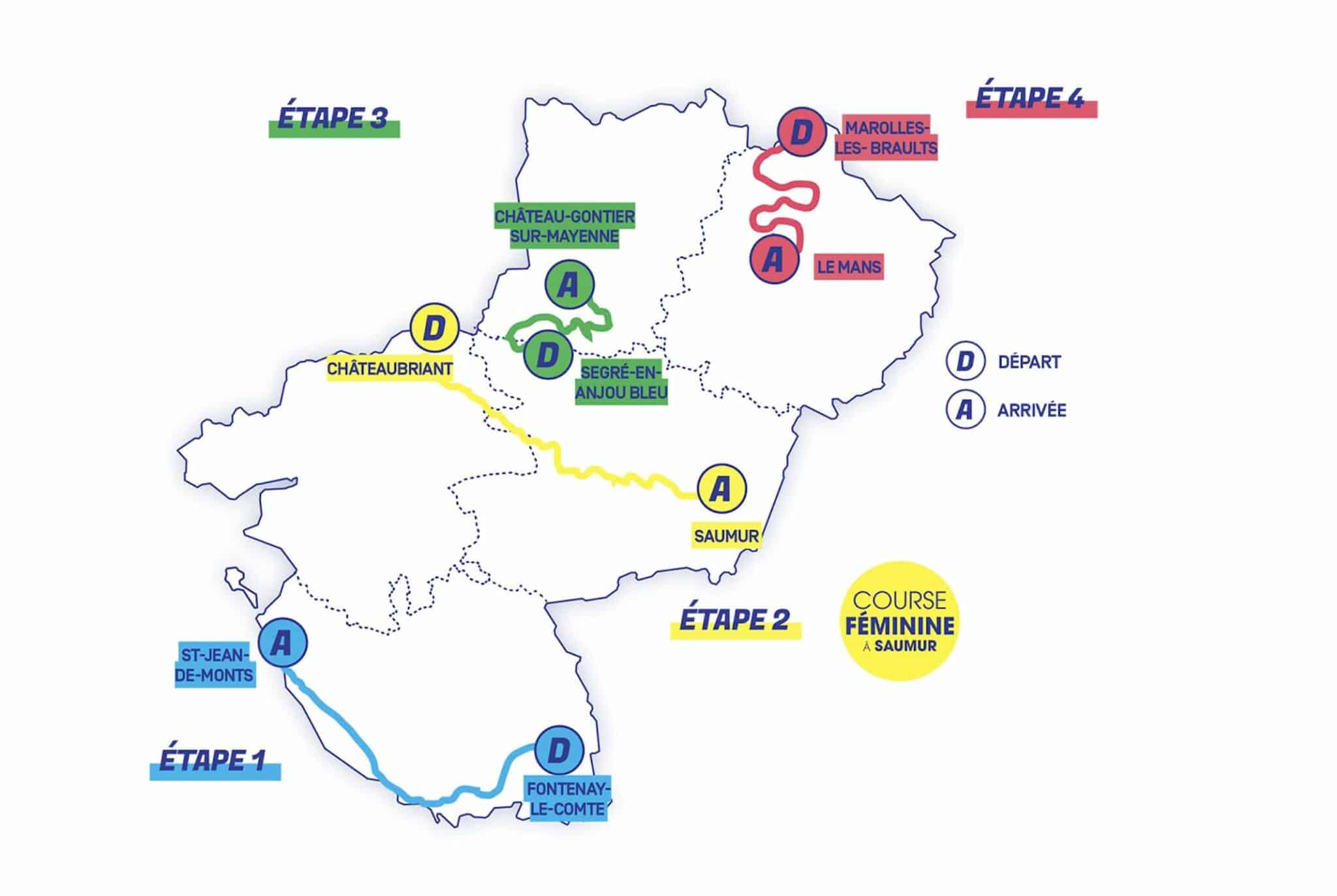 Région Pays de la Loire Tour 2024 : Parcours détaillé