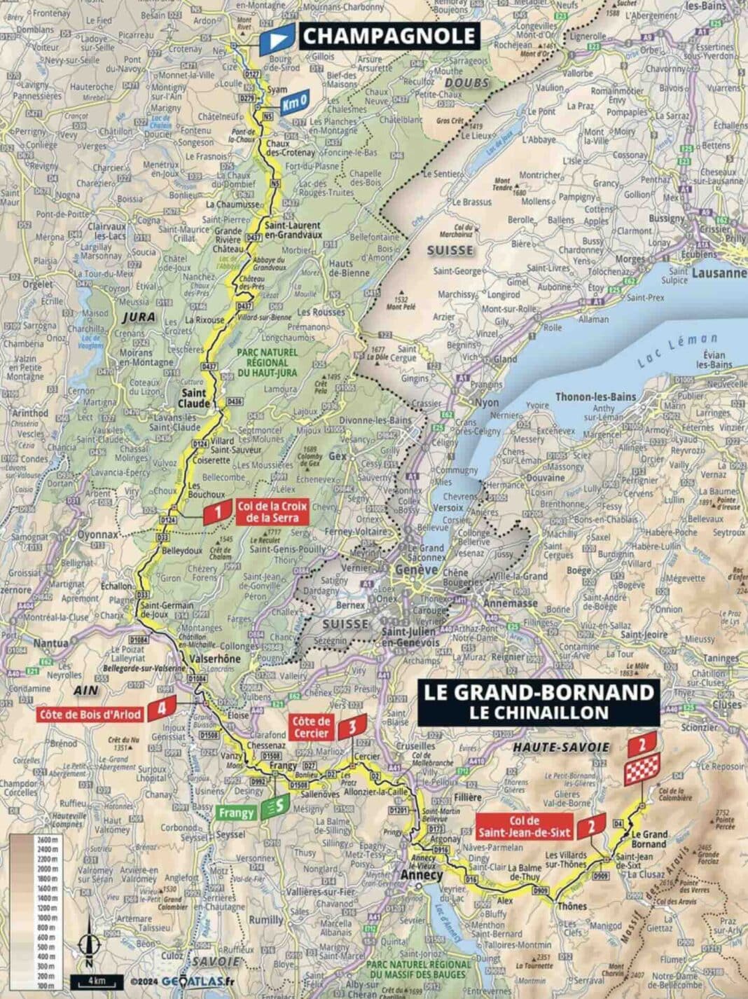 Tour de France Femmes 2024 : Parcours détaillé