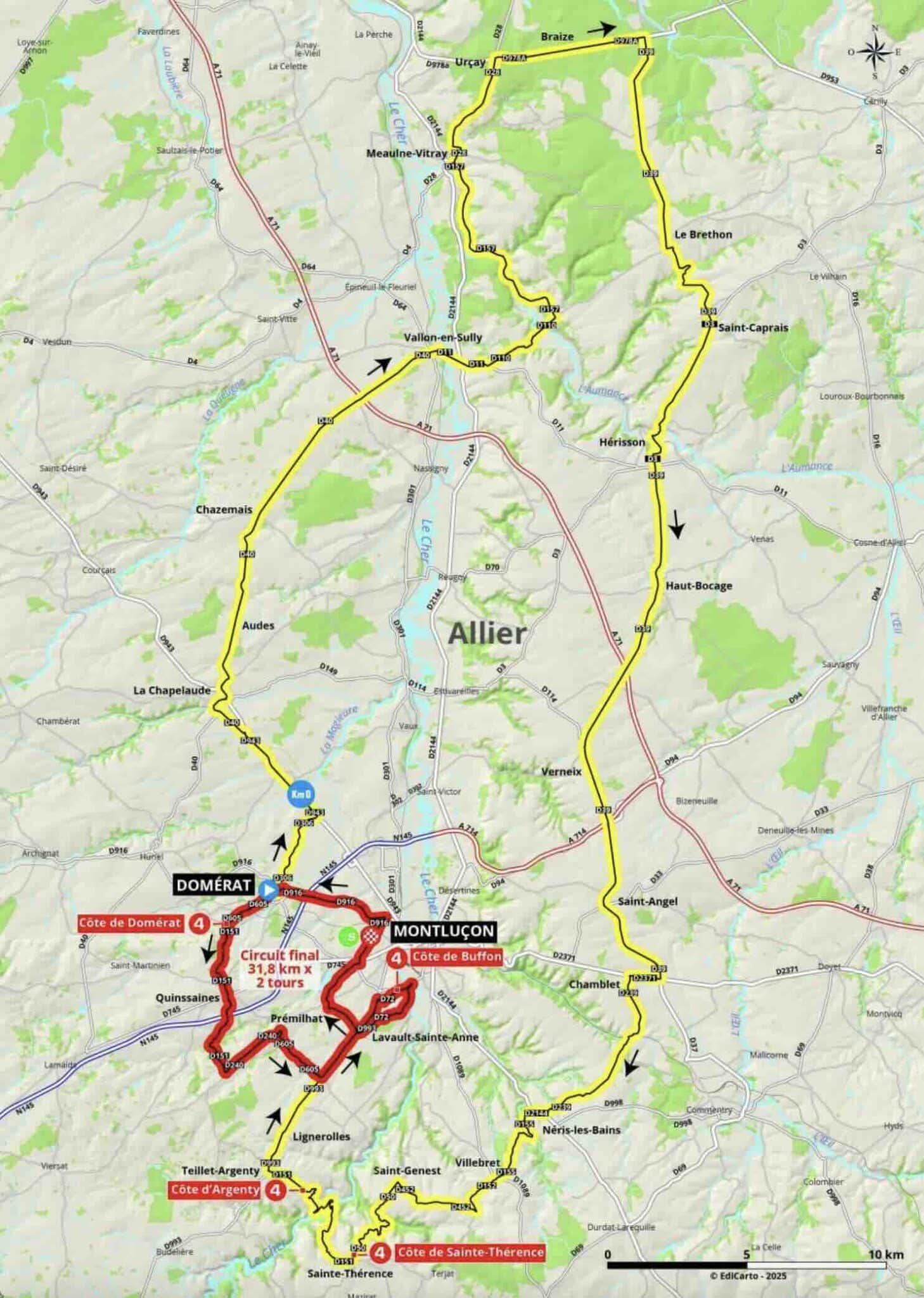 Critérium du Dauphiné 2025, étape 1 : Analyse du parcours, profil, favoris et direct TV