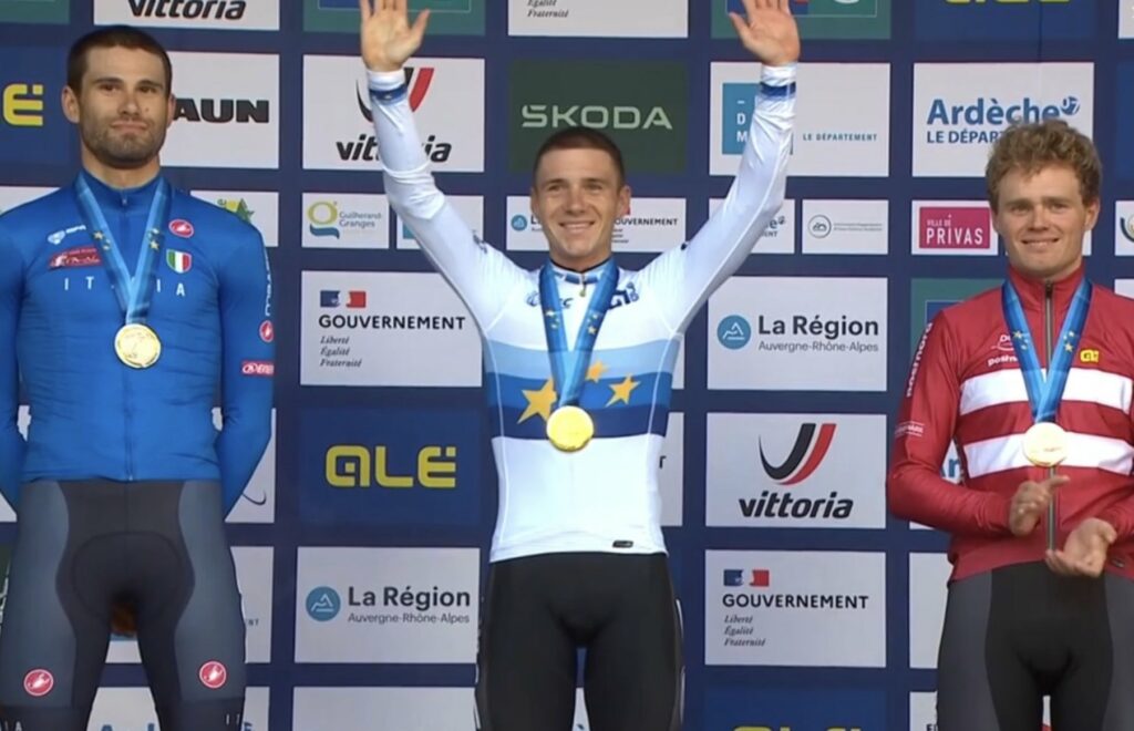 Remco Evenepoel Champion d'Europe du Contre la Montre 2025