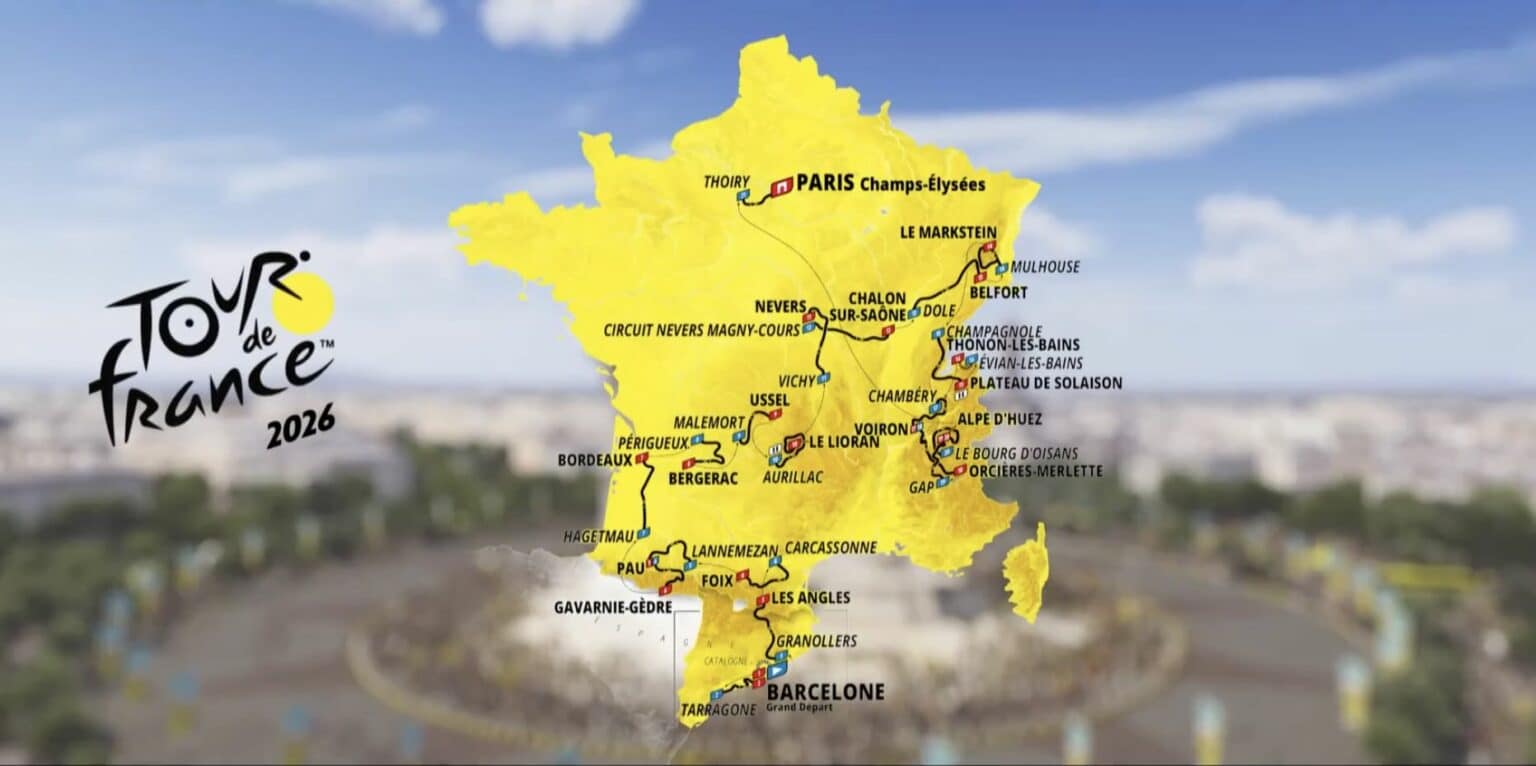 Tour de France 2026 : Découvrez le parcours officiel